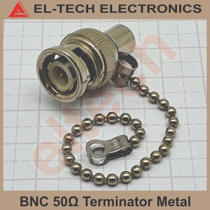 Jual BNC Male Terminator Resistor Impedance 50 ohm Model Metal Rantai ...