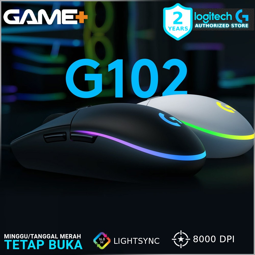 Jual Logitech G102 Lightsync Gaming Mouse | Shopee Indonesia