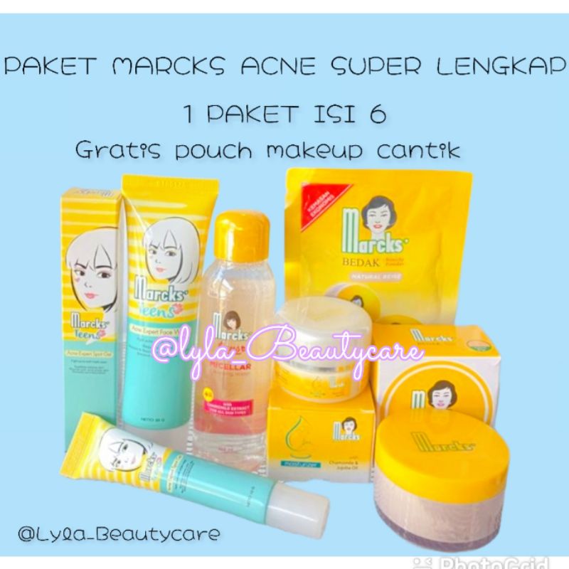 Jual MARCKS PAKET ACNE SUPER LENGKAP ( untuk kulit berjerawat / komedo ...