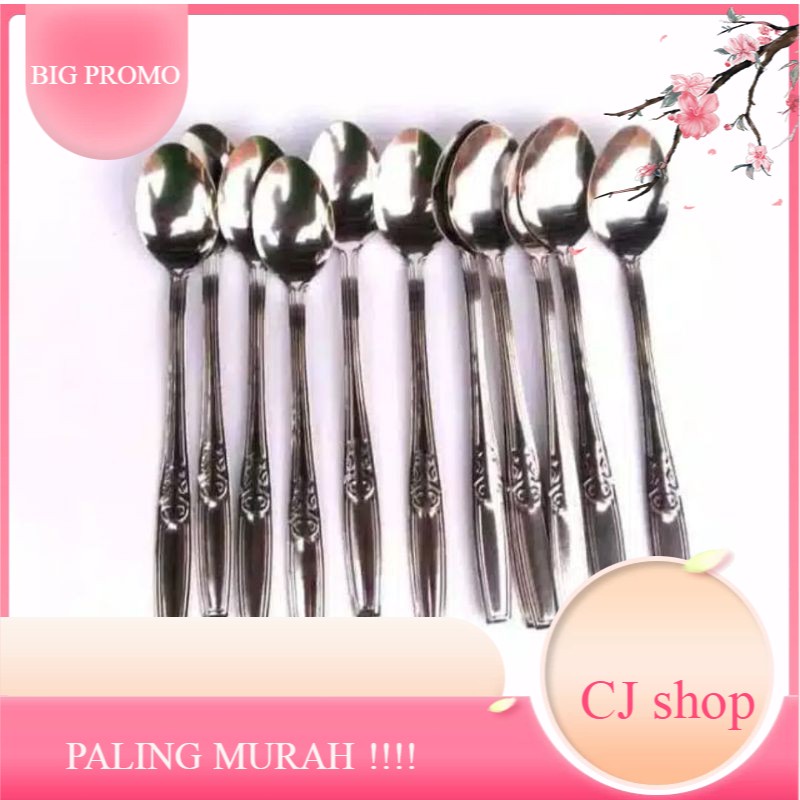 Jual {COD} sendok teh merk subron)/Sendok Kecil Panjang stainless steel ...