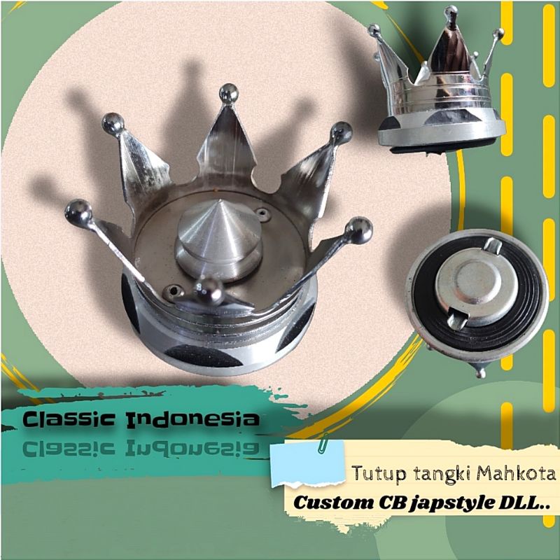 Jual Tutup tangki cb japstyle caferacer tutup tangki Mahkota tutup ...