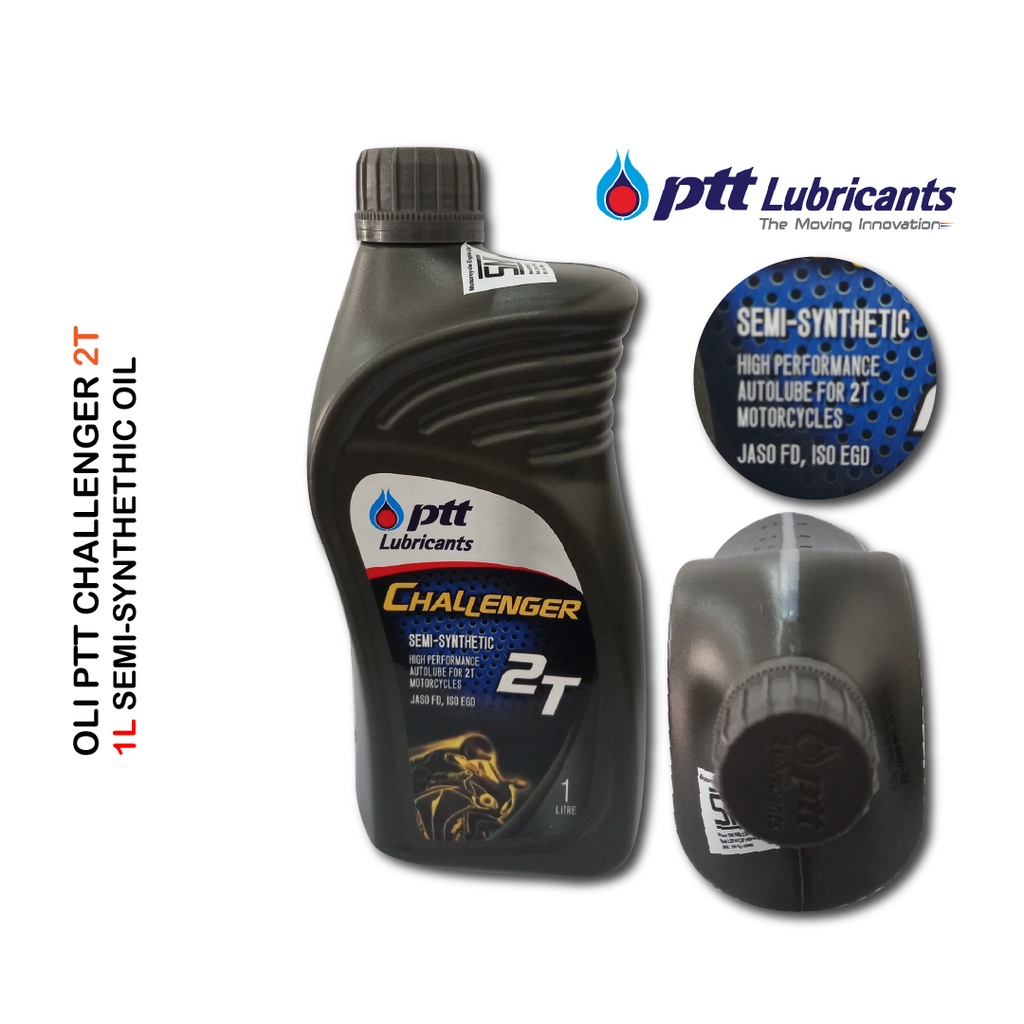 Jual Oli PTT Challenger 2 Tak JASO FD Lubricants Oil Samping 1L ...