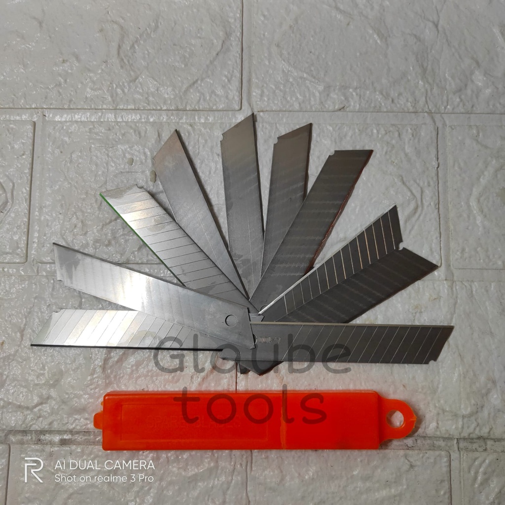 Jual Isi Refill Pisau Cutter Blade Besar Isi Cuter Isi Pisau 10Pcs | Shopee Indonesia