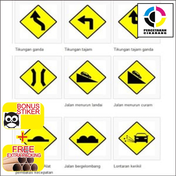 Jual Grosir Daun Rambu Lalu Lintas Ukuran 60 cm. 2 Muka / 2 Sisi Keren ...