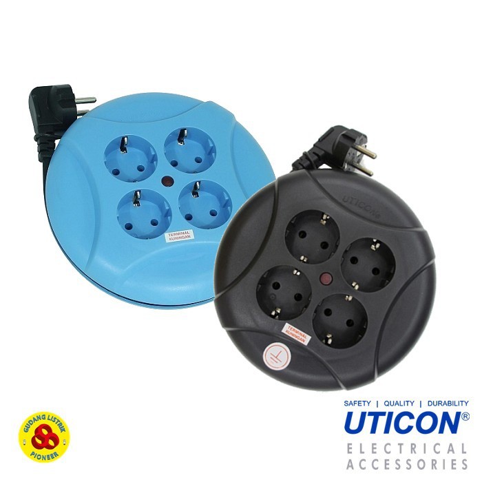 Jual UTICON KABEL ROLL UFO 4M ST-148CR / ROLL KABEL 4 METER | Shopee ...