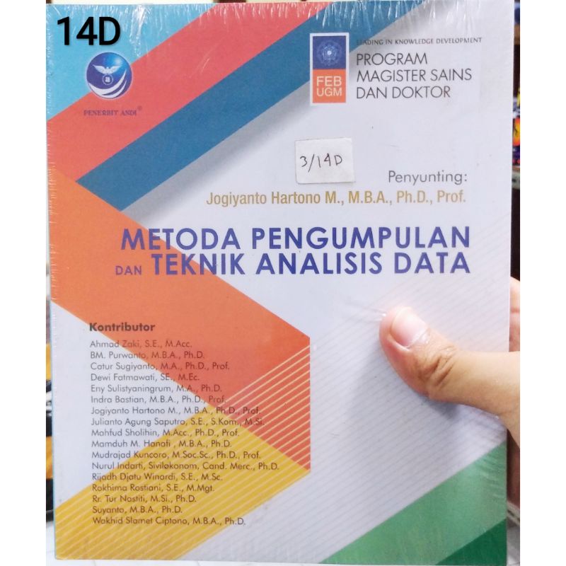 Jual Buku Metoda Pengumpulan dan Teknik Analisis Data Penulis: Jogiyanto Hartono M., M.B.A., Ph ...