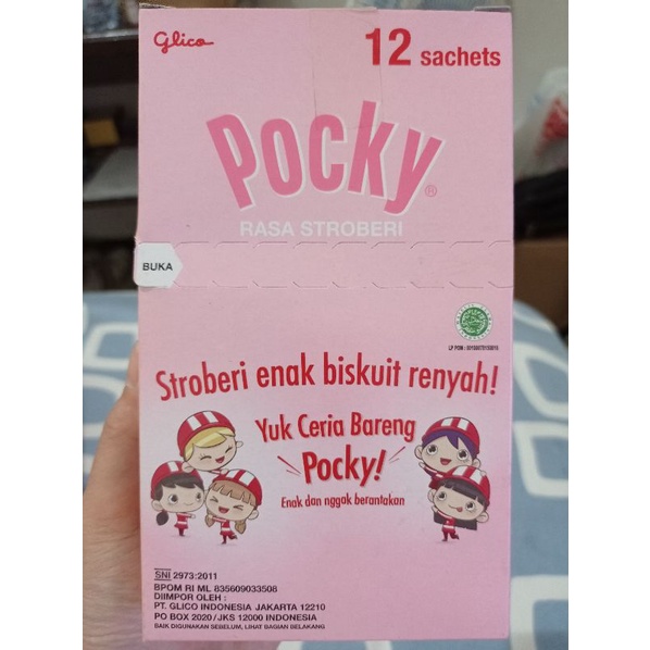 Jual PAKET 6 BOX Pocky Mini Strawberry Size Box ( 1Box Isi 12 Sachet x ...
