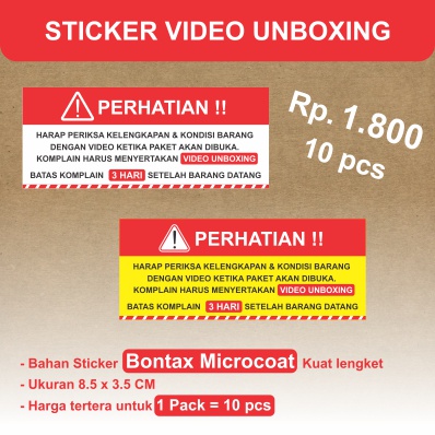 Jual Sticker UNBOXING paket pengiriman | Shopee Indonesia