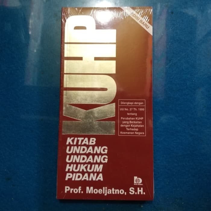 Jual BUKU ORI KUHP KITAB UNDANG UNDANG HUKUM PIDANA MOELJATNO | Shopee Indonesia