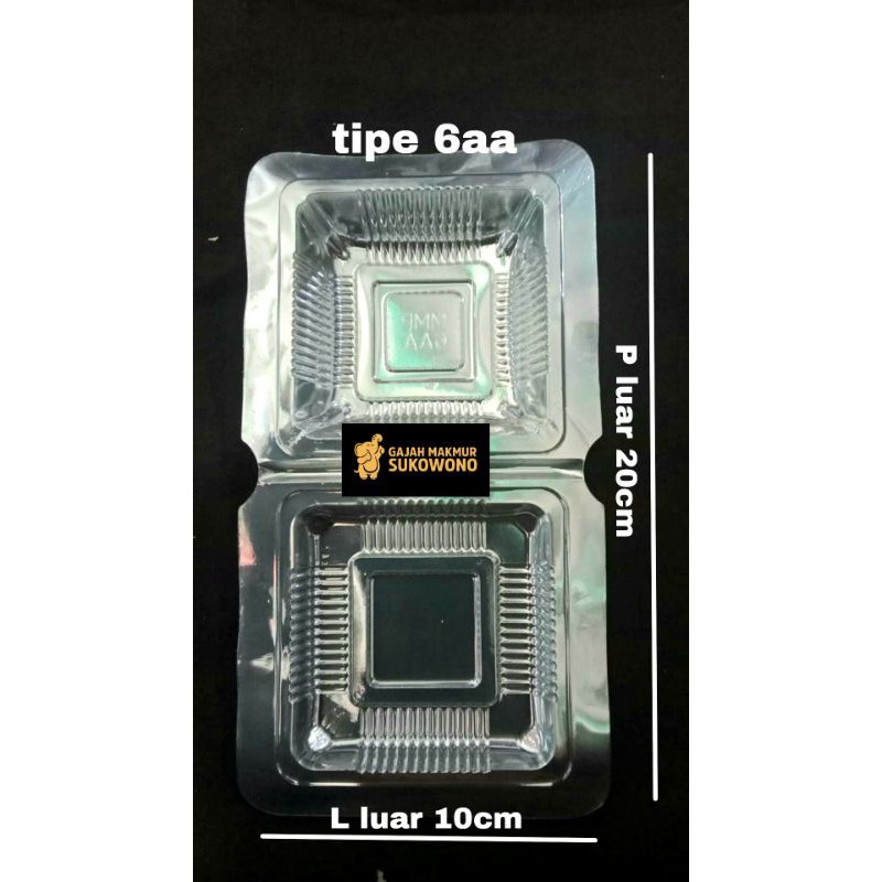 Jual Dapat 10pcs Mika kotak kecil bening ukuran 5cc 6a 6aa 7c 7ck ...