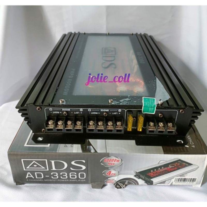 Jual Power amplifier ADS AD-3360 transparan 4chl | Shopee Indonesia