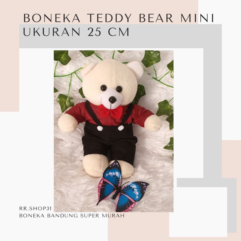 Jual Boneka bear lucu mini/boneka bear/boneka bear ukuran 25 cm ...
