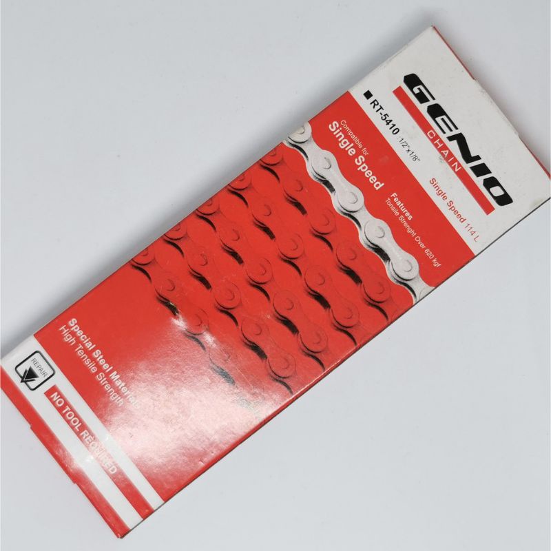 Jual Rantai Sepeda Genio Single Speed RT-5410 1/2"x1/8" 114L @(AH.DPP ...