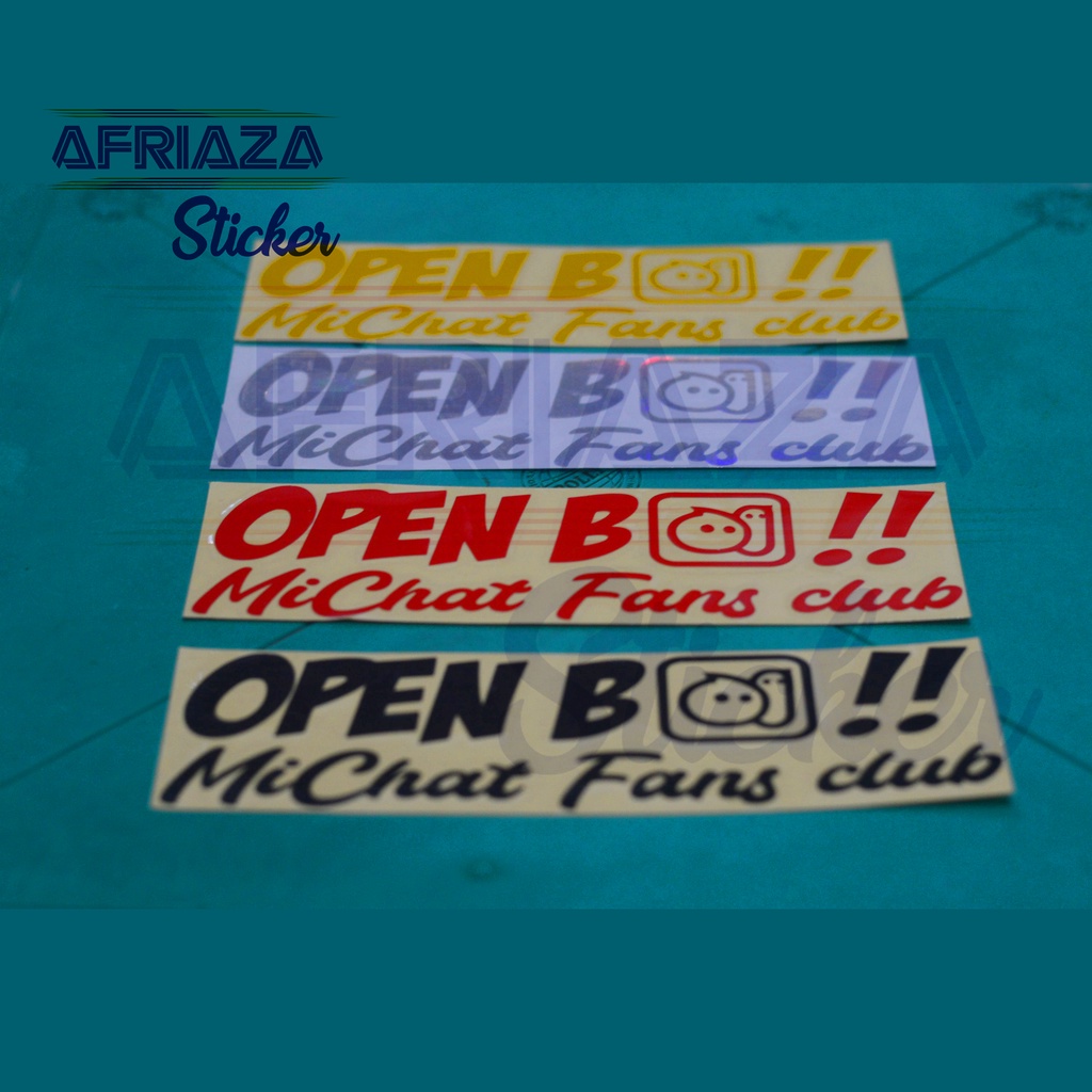 Jual Sticker stiker Open BO cutting ukuran 6x20cm | Shopee Indonesia