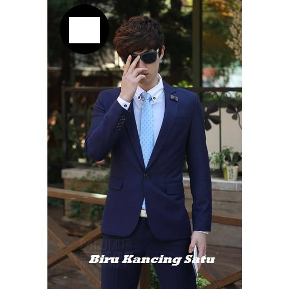 Jual Jas Pengantin 0031116 Biru Jas Formal | Shopee Indonesia