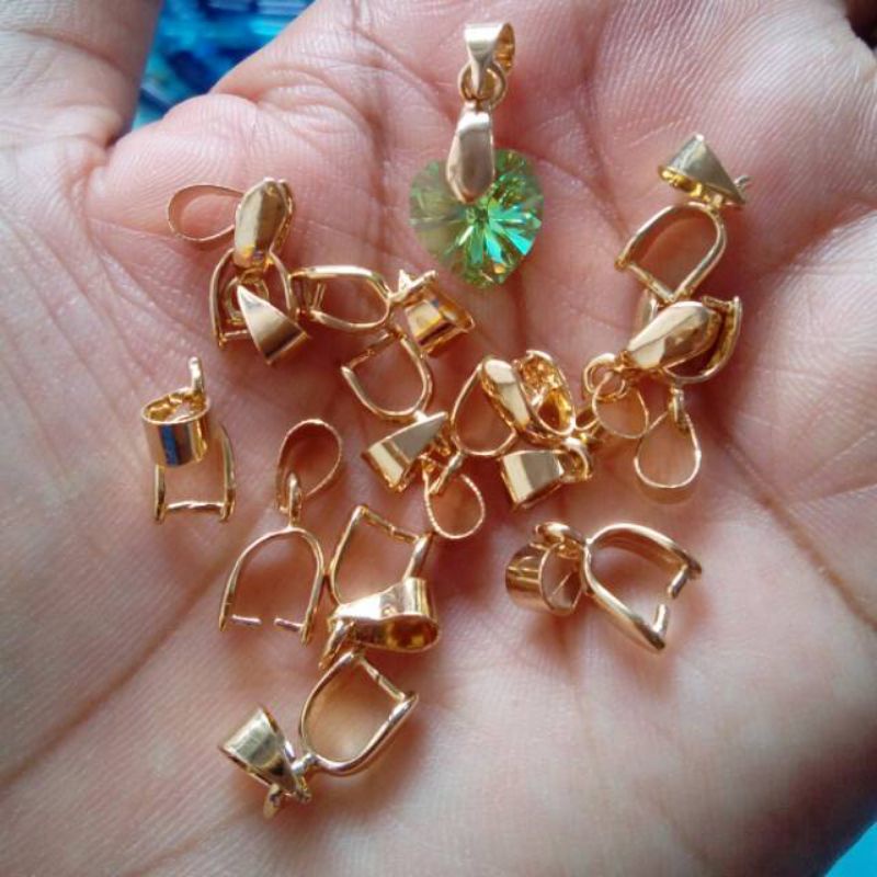 Jual Kait liontin kcl silver dan gold/gros | Shopee Indonesia
