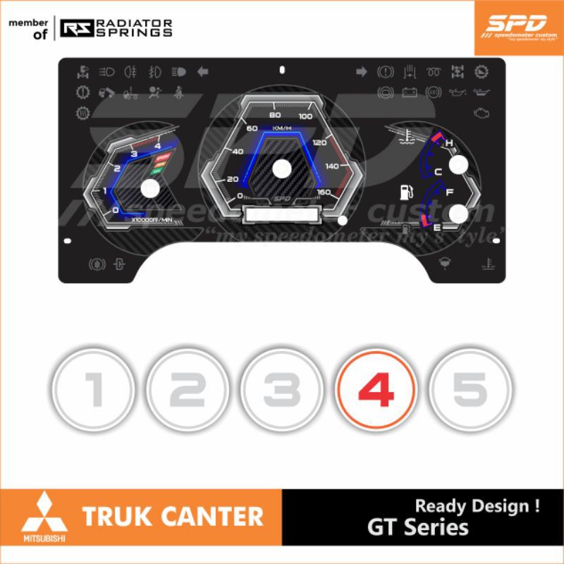 Jual PANEL SPEEDOMETER CUSTOM MITSUBISHI TRUK CANTER GARANSI 1 TAHUN ...