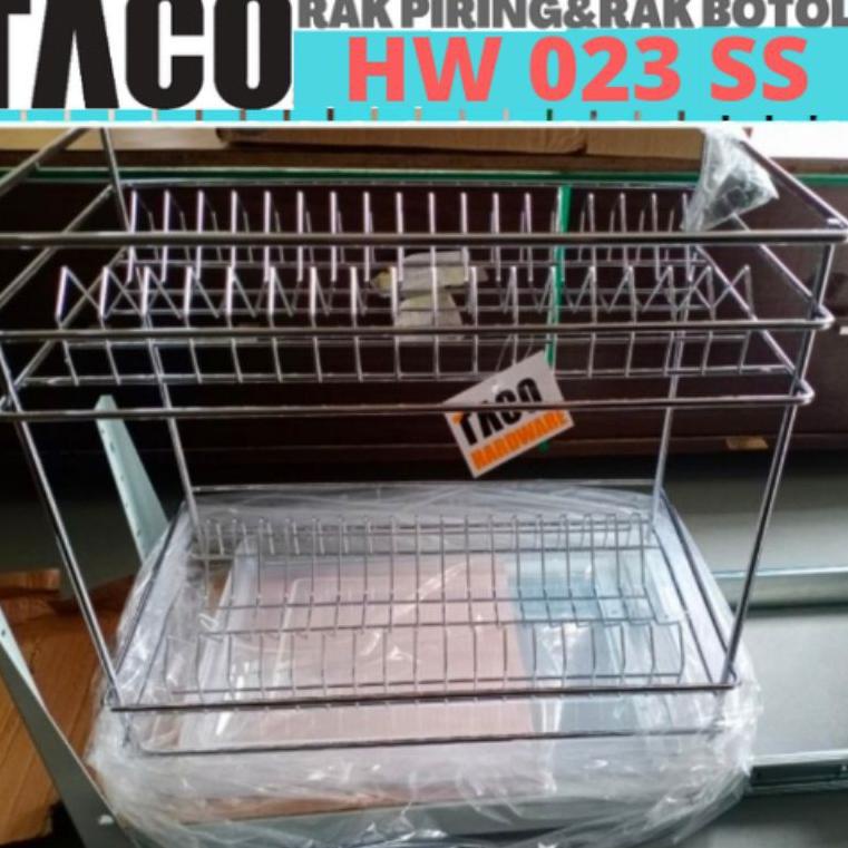 Jual RAK PIRING TACO 2 SUSUN STAINLESS TACO HW 023 SS (ART. D87 ...