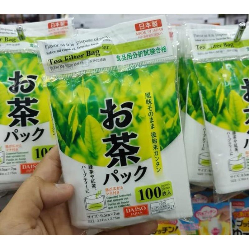 Jual JAPAN DAISO TEA BAG FILTER / SARINGAN TEH / KANTONG TEH ISI 100 ...