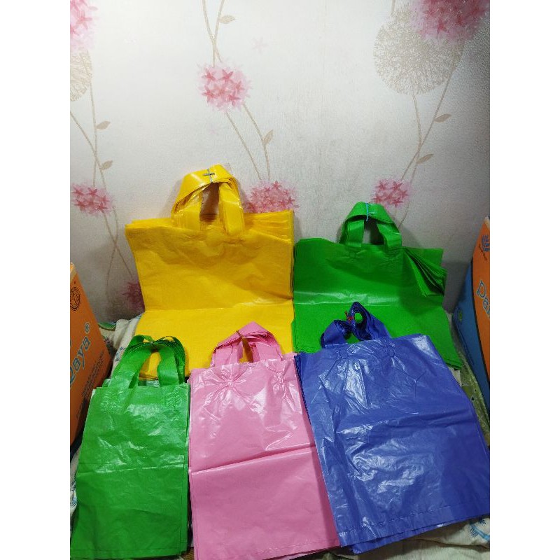 Jual Kantong Plastik Tali / Tas Tali Las / Tas Baju / Tas Plastik Tali ...