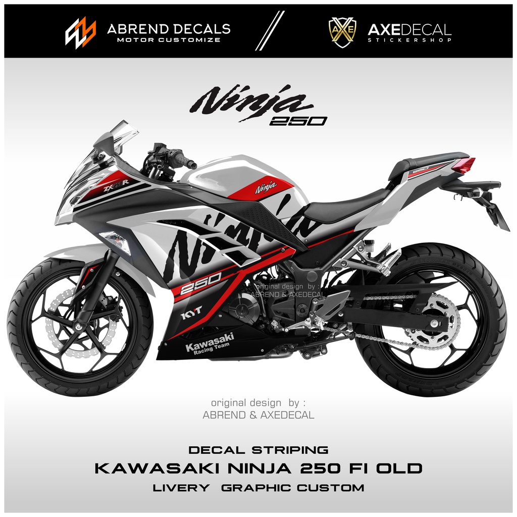 Jual Striping Ninja 250 Fi Old Grafis Custom / Stiker Motor Kawasaki ...