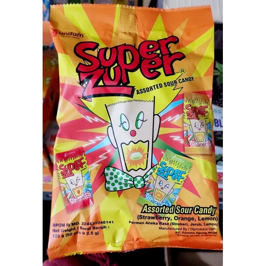 Jual Super Zuper Candy 125 gr ( 2,5gr x 50pcs ) | Shopee Indonesia