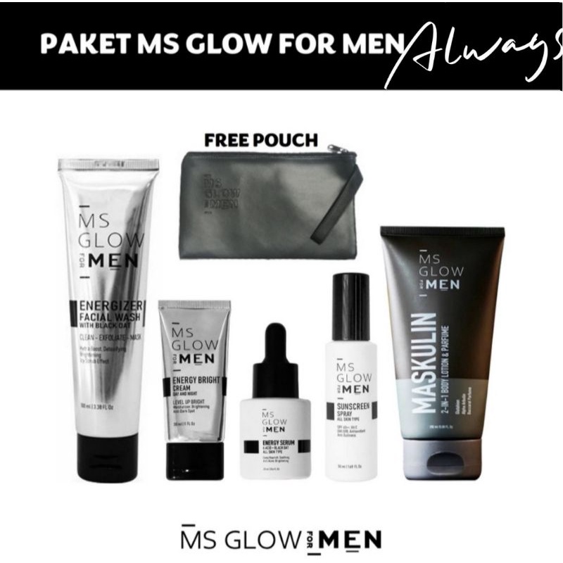 Jual MS Glow Men / MS Glow For Men (FREE TAS) | Shopee Indonesia