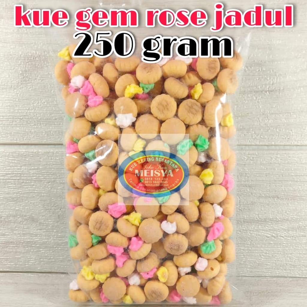 Jual Kue Gem Rose Jadul Kancing Monas 250 Gram | Shopee Indonesia