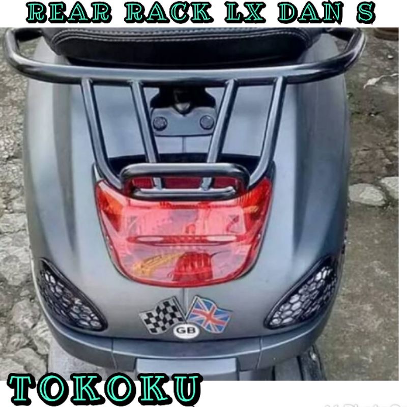 Jual Aksesoris Vespa New Rear rack / Rear Rack / Rear and Cerier Vespa ...