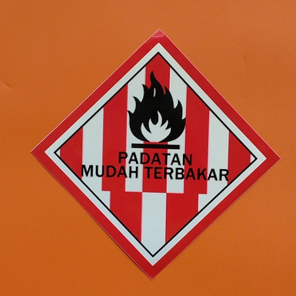 Jual Stiker Limbah Padatan Mudah Menyala - Stiker Limbah B3 - Stiker ...