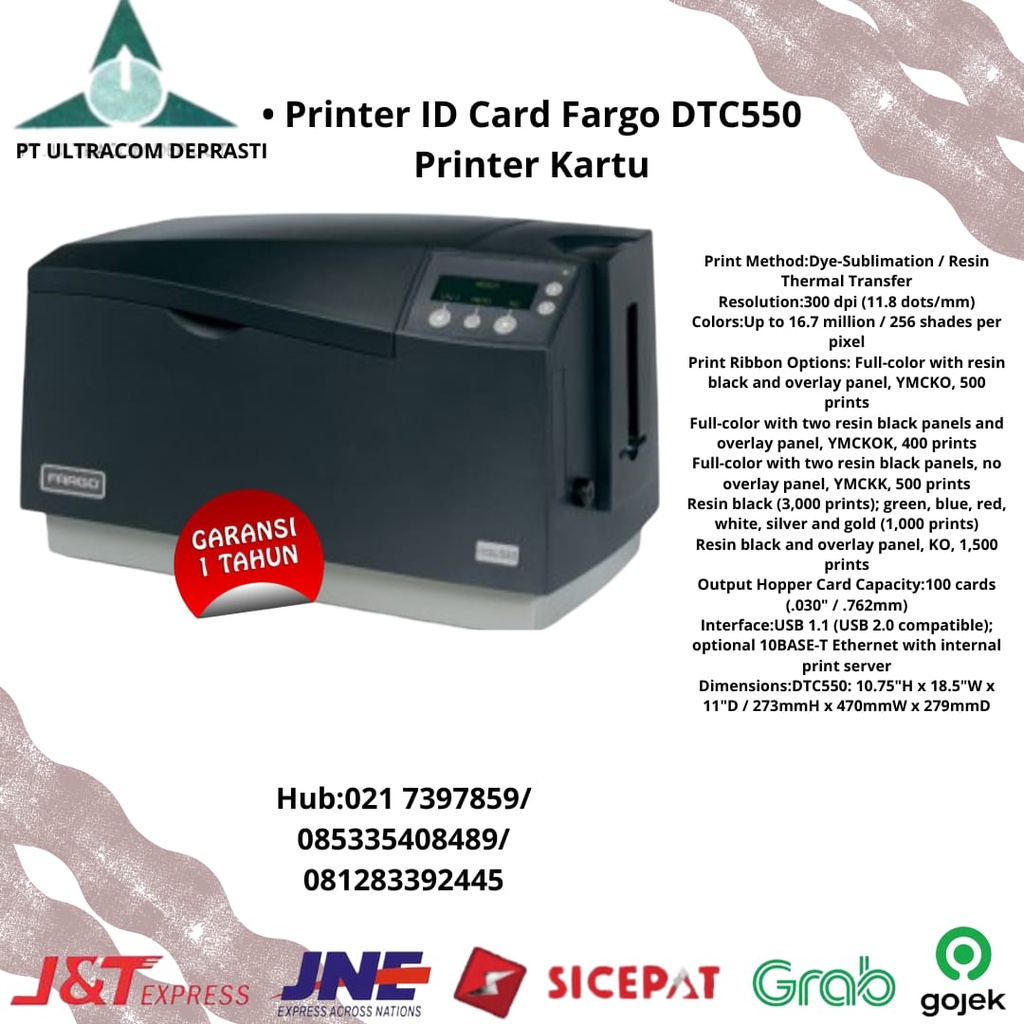 Jual Printer ID Card Fargo DTC550 Printer Kartu | Shopee Indonesia