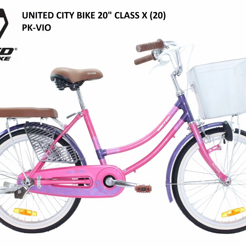 Jual Sepeda City Bike 20 Inch UNITED CLASS X | Shopee Indonesia