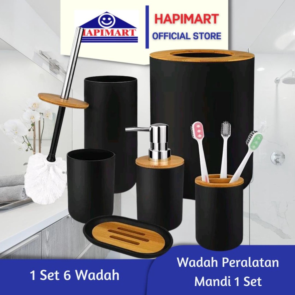 Jual Bathroom Storage Organizer Set 6 in 1 Perlengkapan Kamar Mandi ...