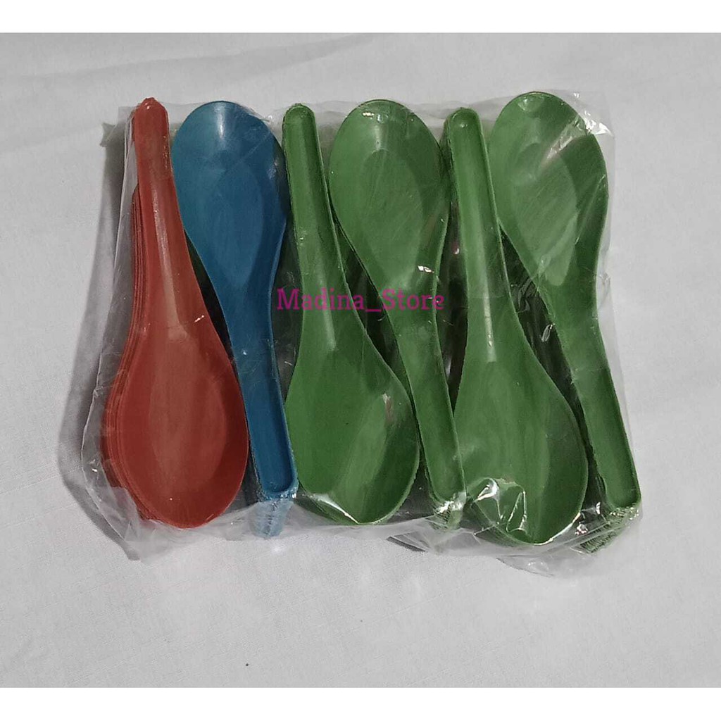Jual TERBARU!! Murah Sendok Bebek plastik warna/Sendok Makan/Sendok ...