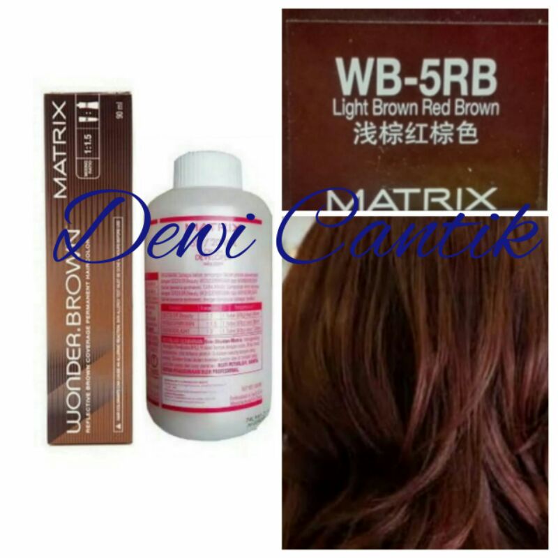 Jual MATRIX WONDER BROWN LIGHT BROWN RED BROWN / WB-5RB DAN OXYDANT ...