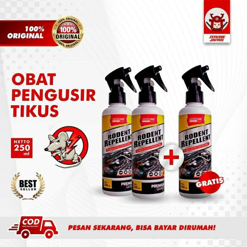 Jual BELI 2 GRATIS 1 ZERONE RODENT DAN STOUTE RAT REPELLENT DAN RAT ...
