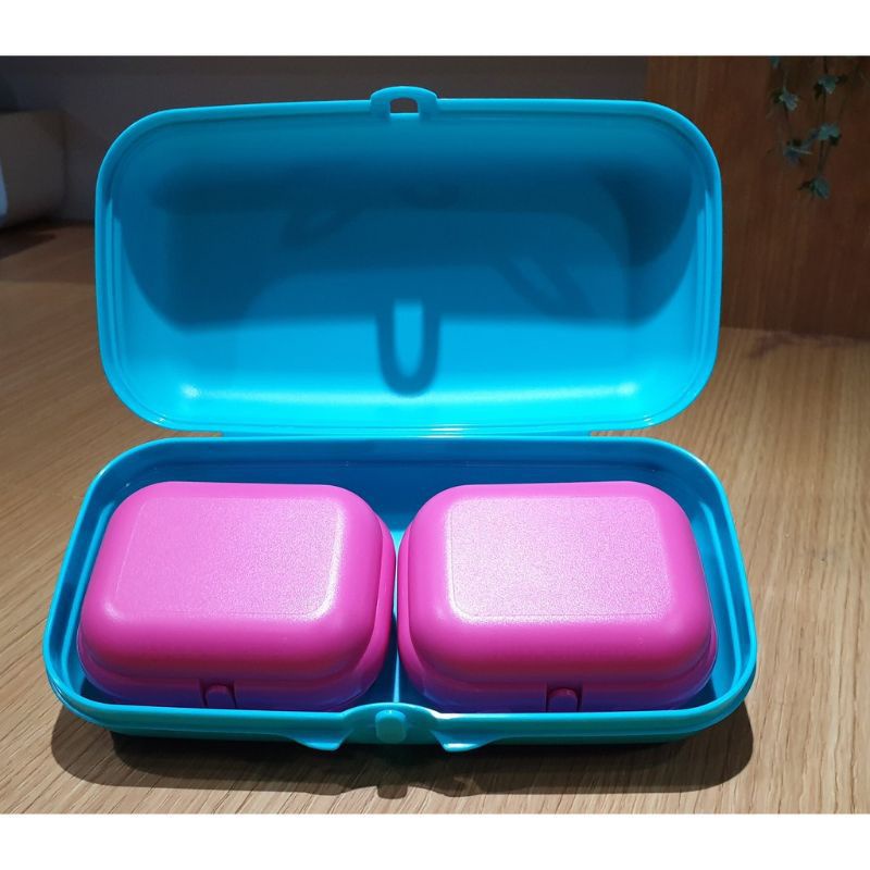 Jual Tupperware captain oyster set (3) kotak polos | Shopee Indonesia