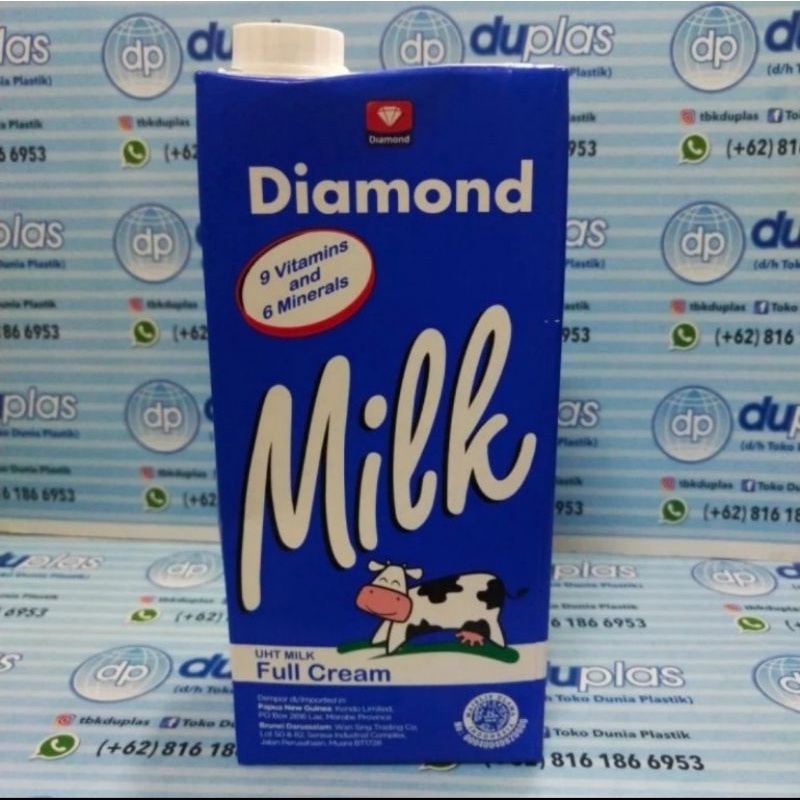 Jual Diamond Milk Full Cream 1 Liter Susu UHT Full Cream | Shopee Indonesia