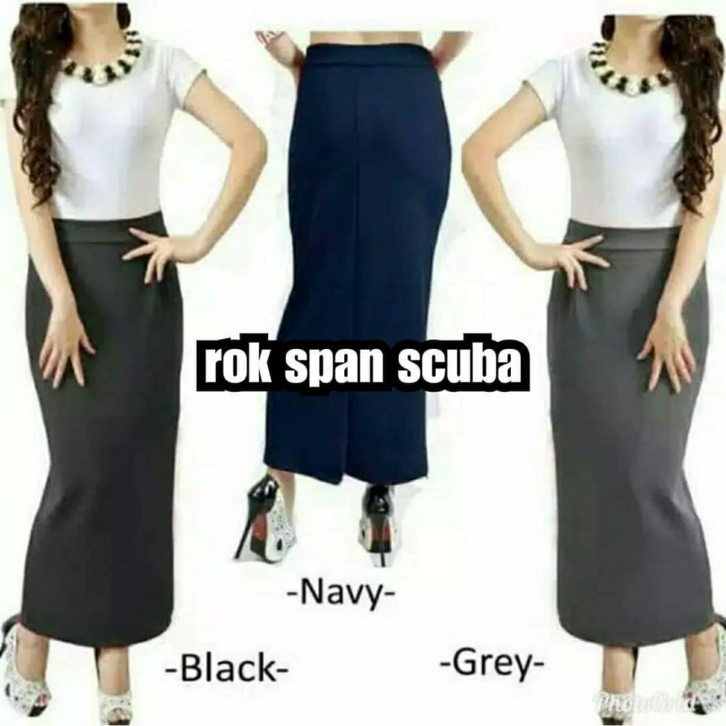 Jual GROSIRAN rok span scuba/rok wanita untuk kerja/rok kerja | Shopee ...
