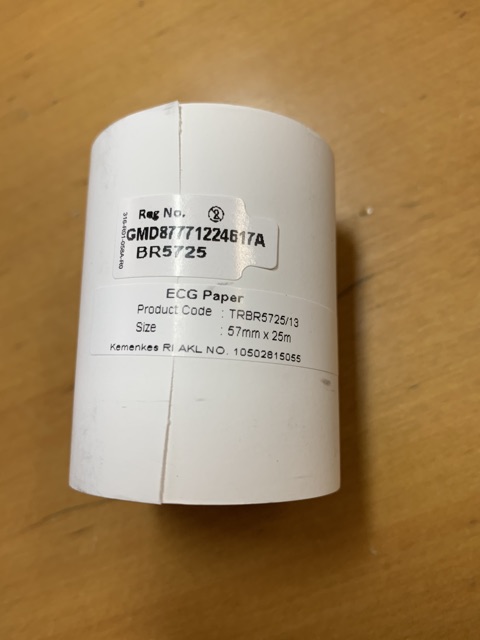 Jual kertas defib 57mm x 25m / kertas monitor / kertas tensi meter ...