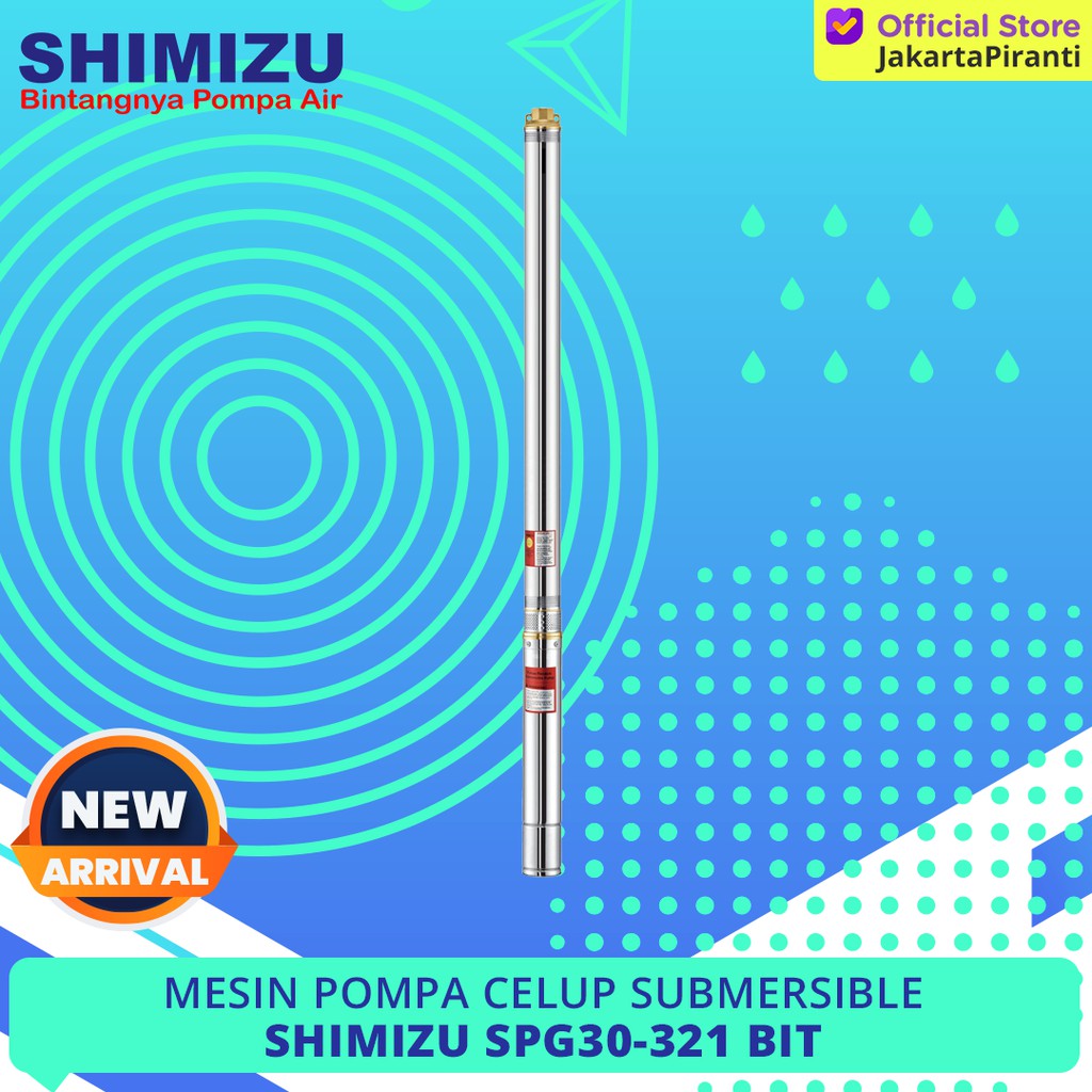 Jual Pompa Celup Dalam Submersible Pump Satelit 1HP Shimizu SPG30-321 ...