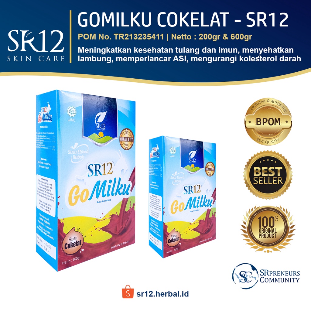 Jual SUSU GO MILKU SR12 ETAWA RASA COKELAT / SUSU GOMILKU / SUSU ETAWA ...