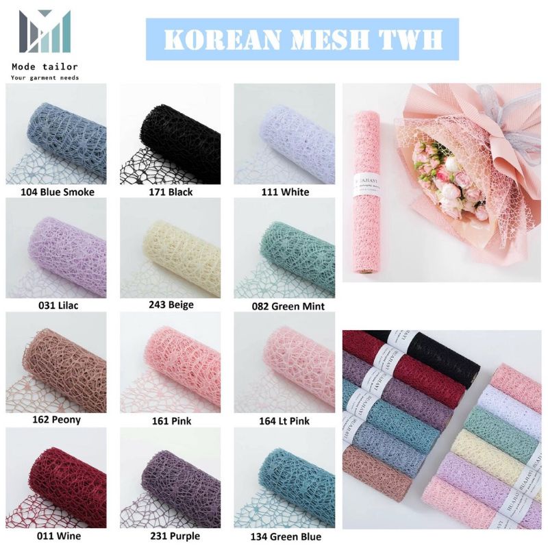 Jual (Roll) Korean Mesh TWH/Korean Mesh/Jaring Buket | Shopee Indonesia