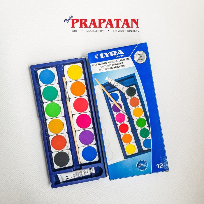 Jual Lyra Watercolor Cake 12 Warna 4137F12C Deckfarben | Shopee Indonesia