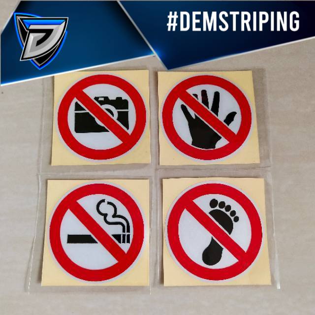 Jual stiker cutting INJAK KAMERA TANGAN SMOKE DILARANG POTO SENTUH ...