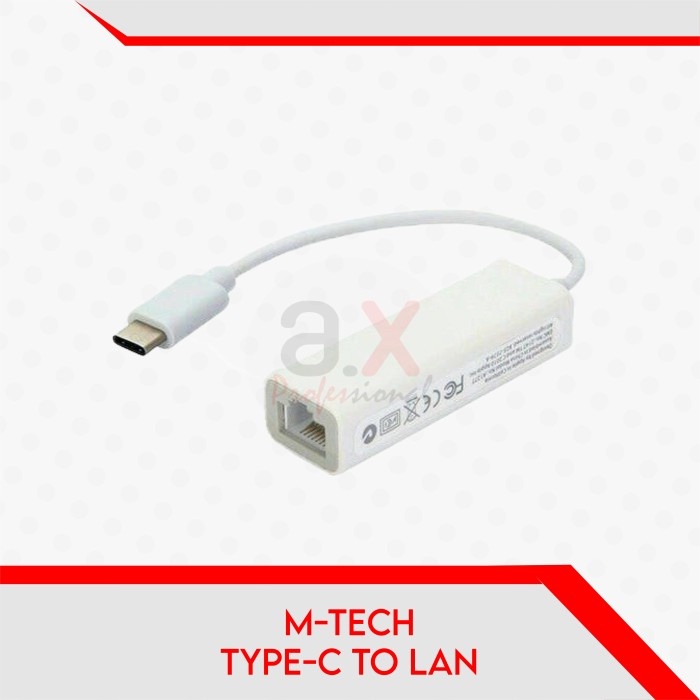 Jual M-Tech Type C to LAN Adapter / USB Type C to Ethernet Adaptor ...