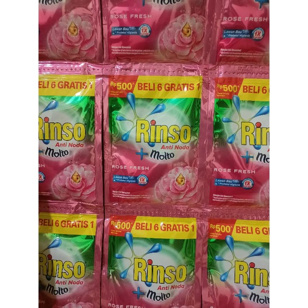 Jual RINSO CAIR SACHET ROSE FRESH 500an.14X20 ML | Shopee Indonesia