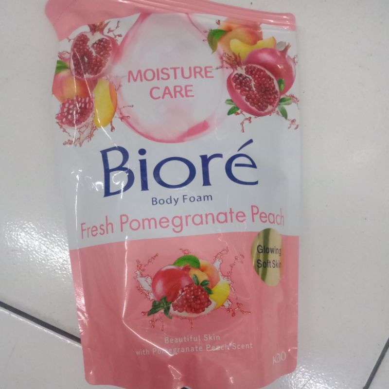 Jual Biore body foam Fresh pomegranate peach 400ml | Shopee Indonesia