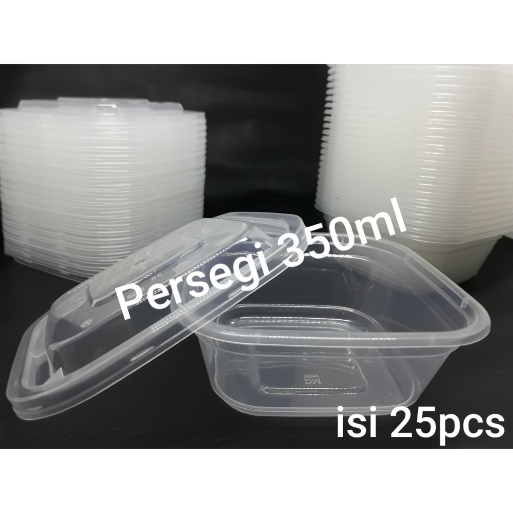 Jual KOTAK THINWALL PERSEGI TINGGI 350ML (SQ) - BOX MAKAN FOOD ...