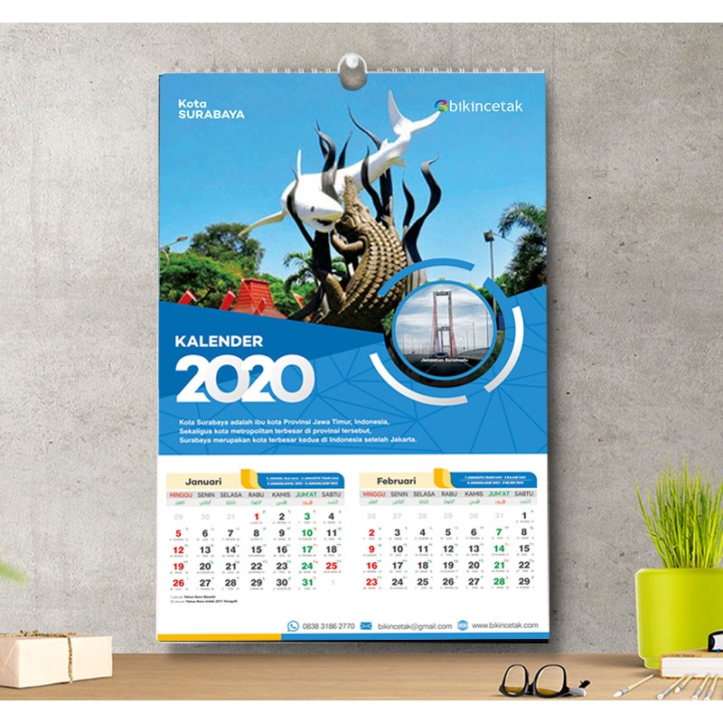 Jual Kalender 2026 Dinding Gantung Custom Free Design (KPOP, Foto ...